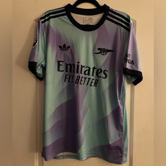 adidas | Shirts | Adidas Arsenal Third Kit Declan Rice Jersey Large ...
